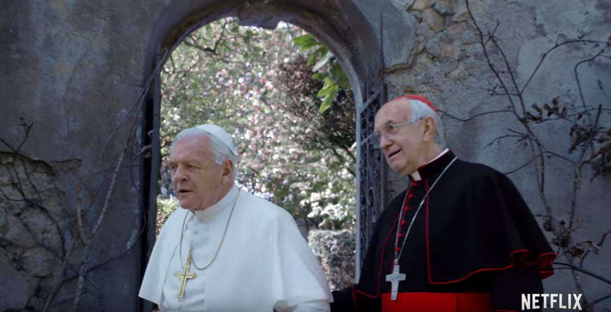 WATCH: Jonathan Pryce and Anthony Hopkins Star in THE TWO POPES Coming ...