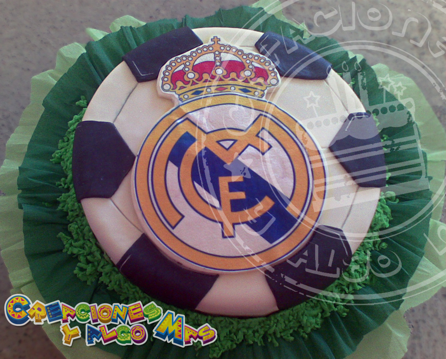 TORTA MOTIVO REAL MADRID FUTBOL - REAL MADRID FOOTBALL CAKE ...