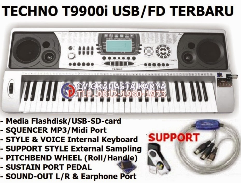 KEYBOARD TECHNO: KEYBOARD TECHNO T9700-g2 T9800i PAKET LENGKAP