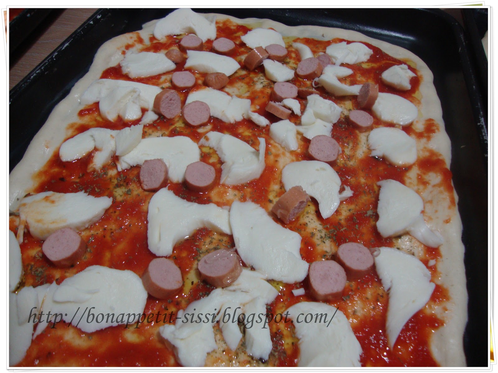 Pizza wurstel (bimby)