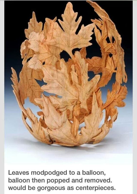 40 Wonderful ideas for decorative use of autumn leaves - Diy Fun World