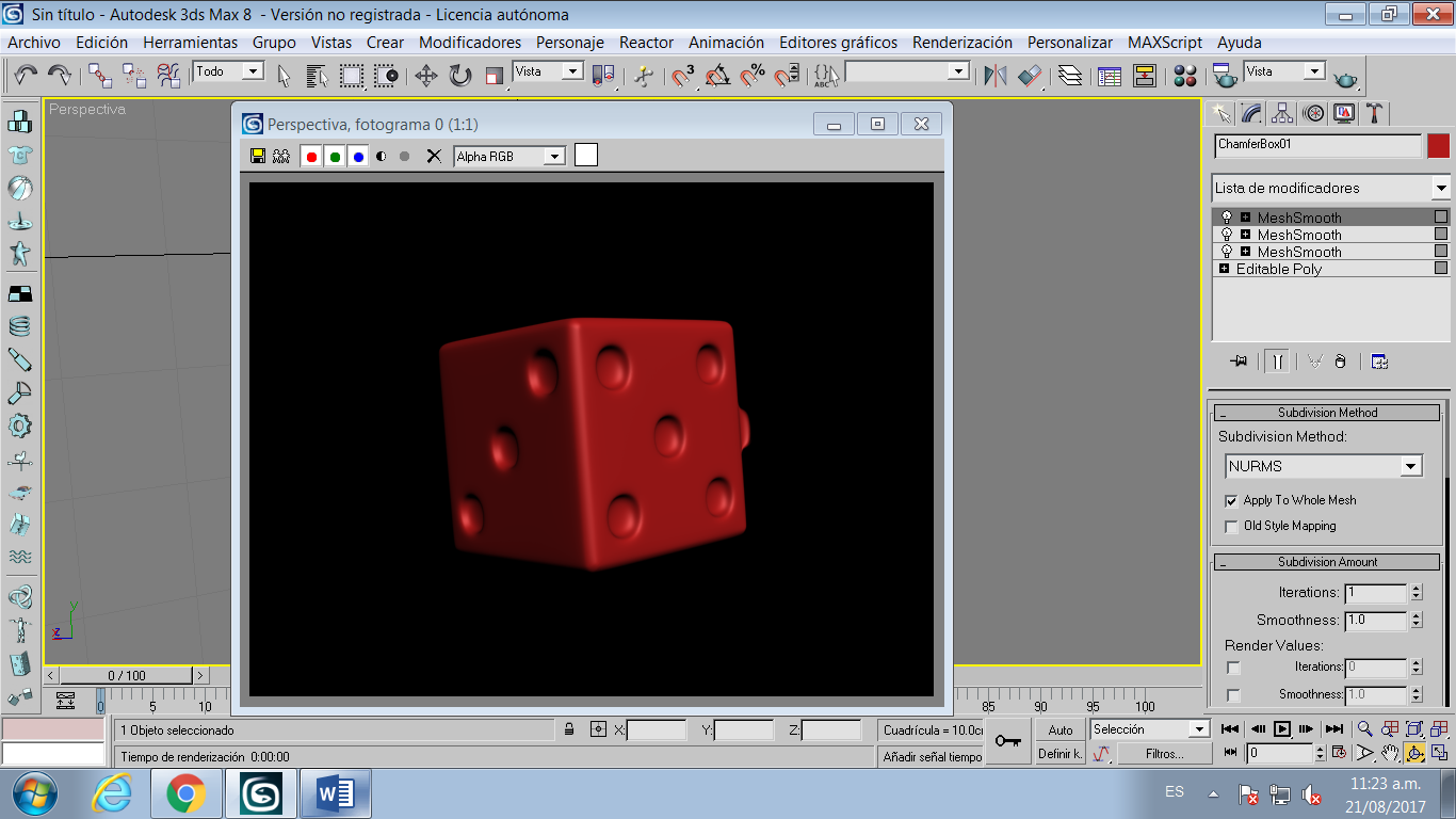 HACER UN DADO EN 3D MAX