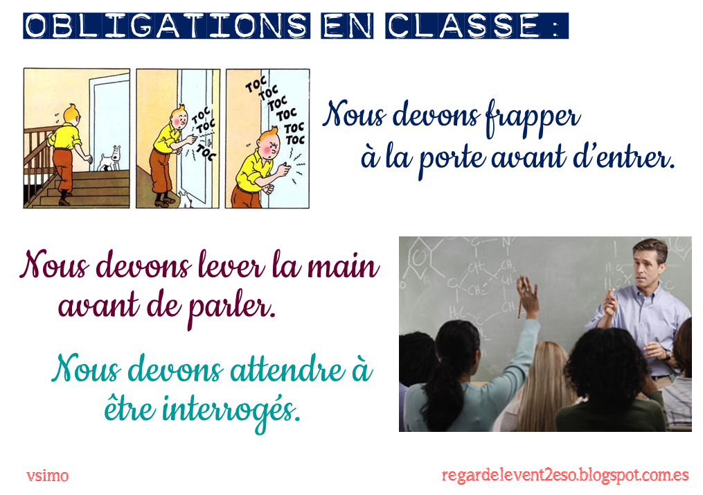 Regardelevent 2º ESO: Le verbe DEVOIR au présent