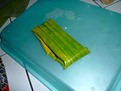 The making of Burasak, a Bugis traditional food.