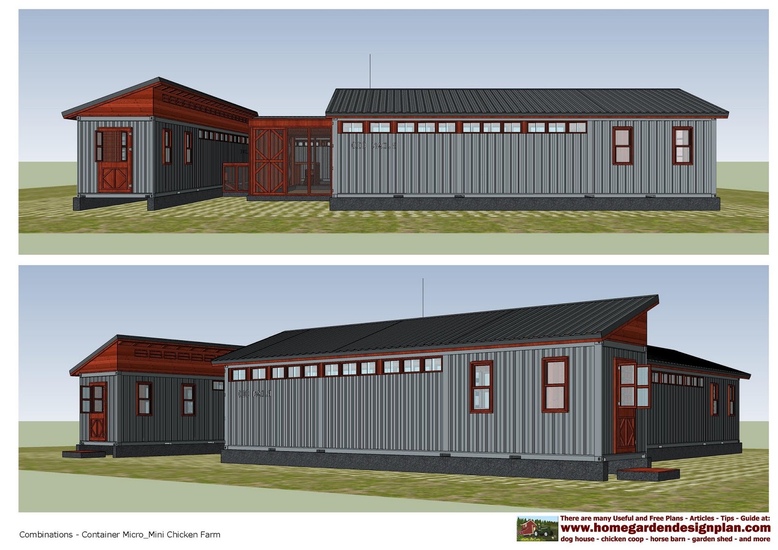 CN200 1 40 feet Container Chicken Farm Mini Micro Chicken Farm Chicken ...