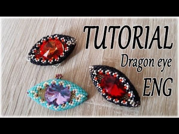 Beaded Dragon or Evil Eye Pendant Tutorial / The Beading Gem