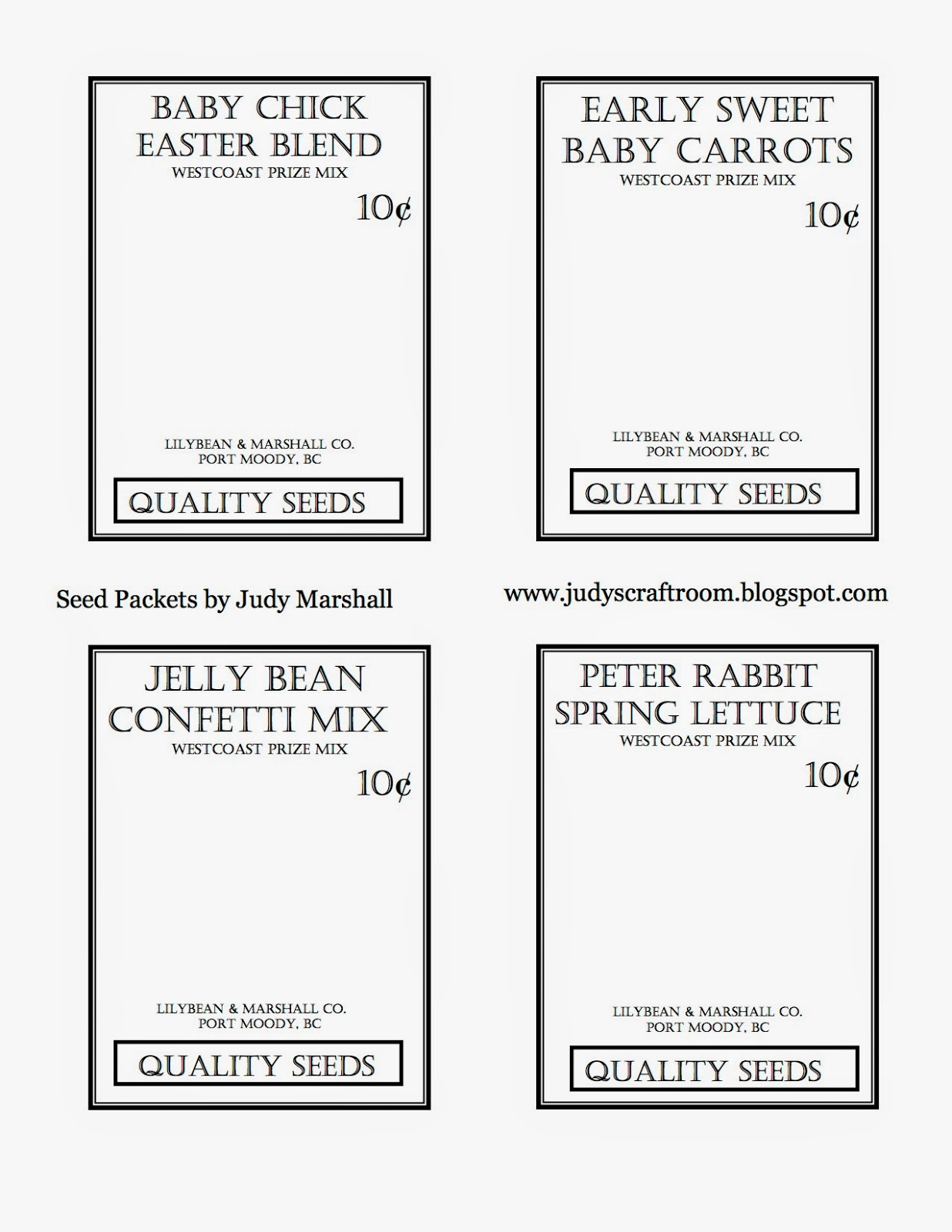 Brown Paper Packages: The Seed Packet Template!!