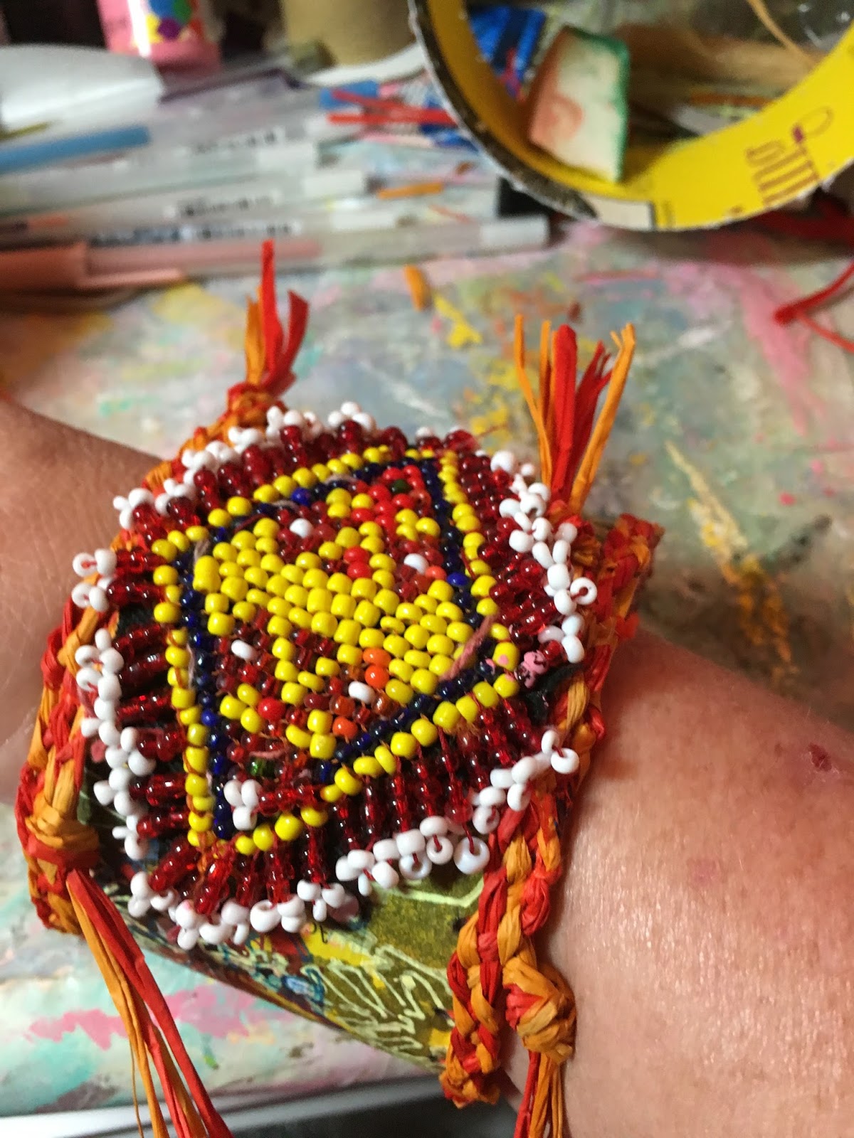 Lynda Shoup - Mixed Media Artist: Kuchi Koo Take Two - Stenciled ...