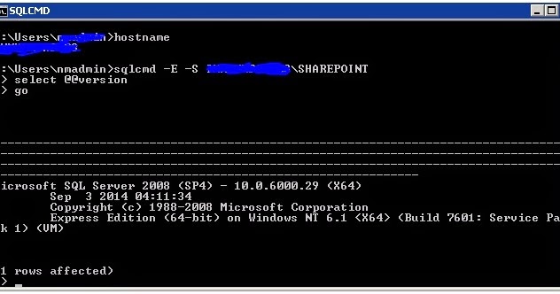 SQL Experts: Connect SQL Server from the command prompt