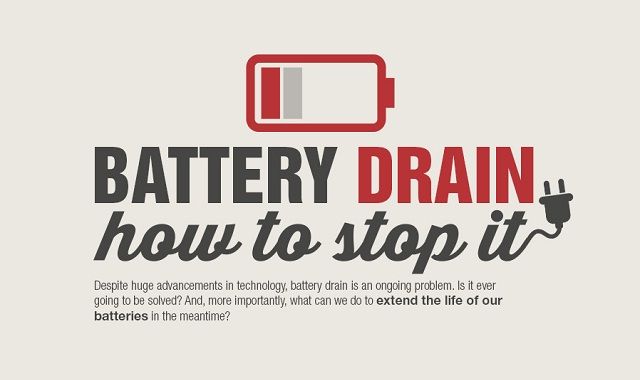 Battery Drain – How to Stop It! #infographic - Visualistan