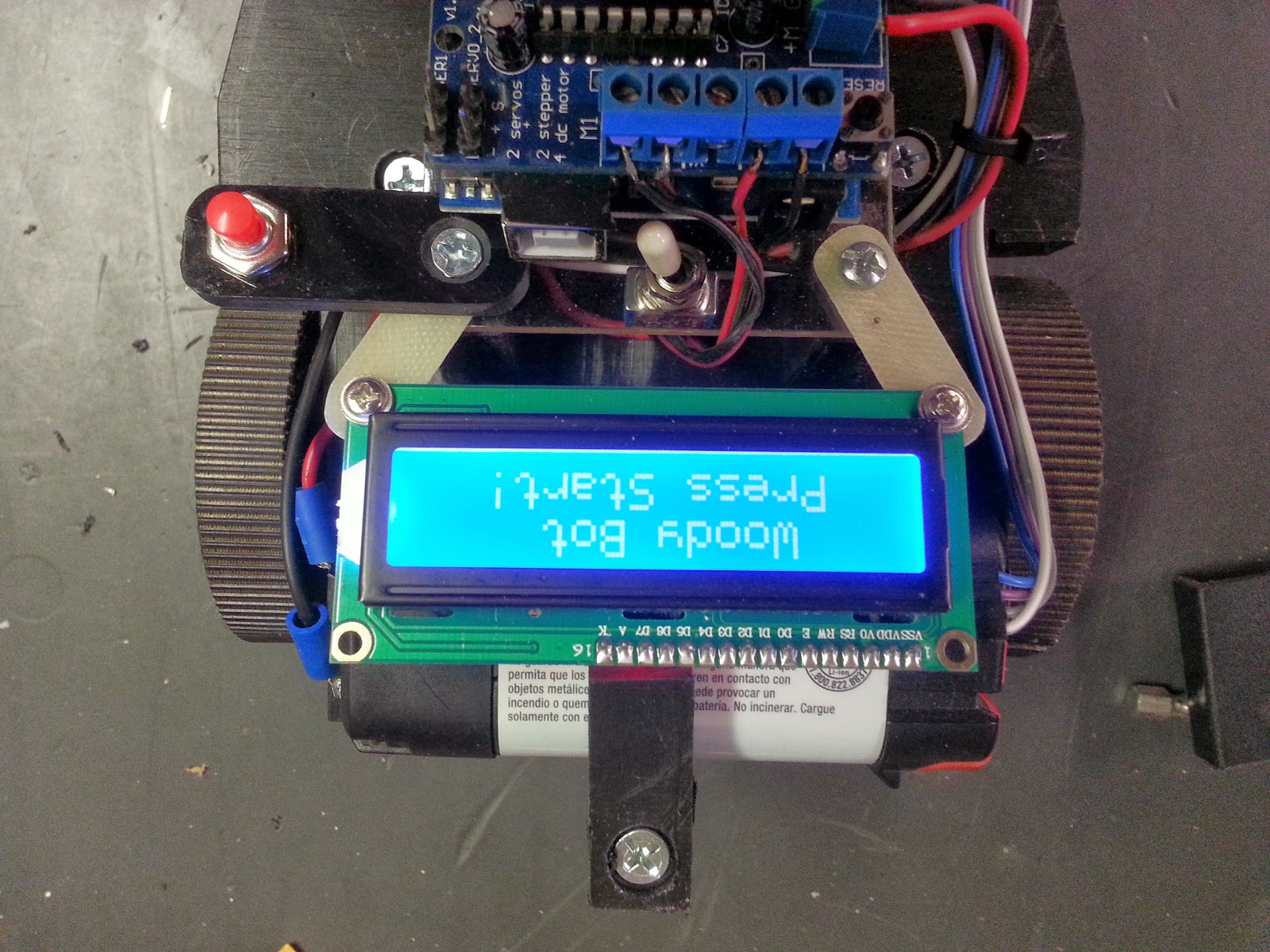 Adding an Sainsmart IIC/I2C/TWI 1602 Serial LCD Module Display readout to the Arduino.