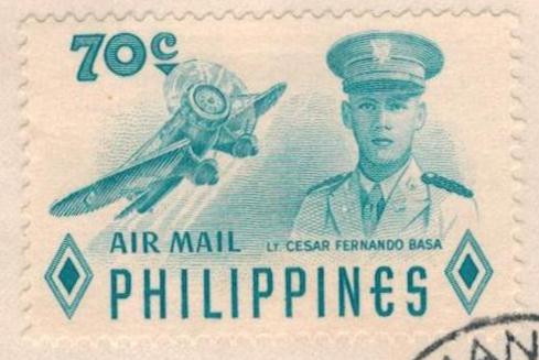 Philippine Republic Stamps : 1955 Lt. César Fernando Basa