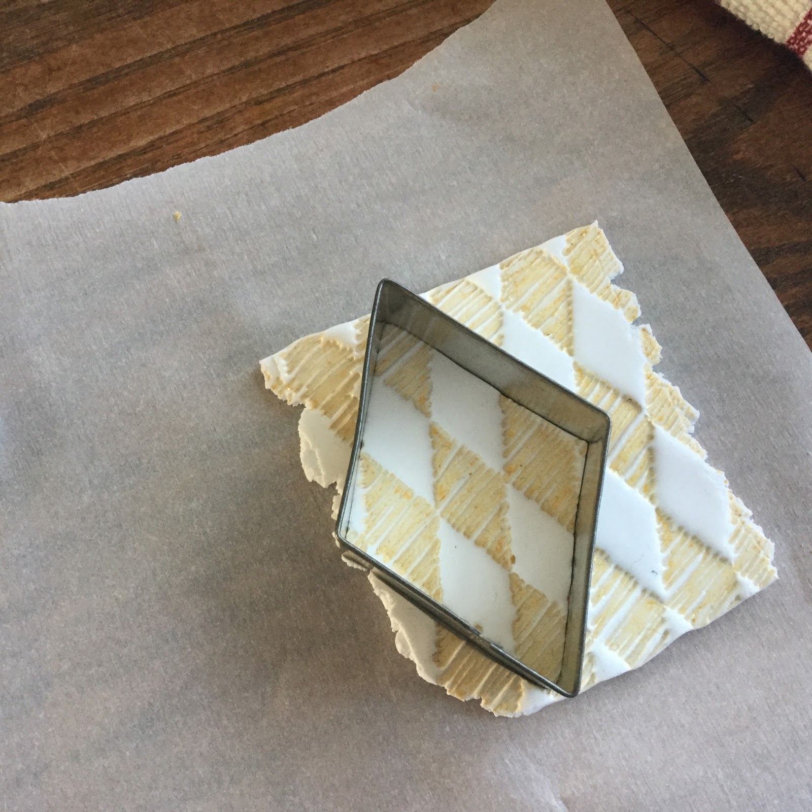 Golden Diamonds Polymer Clay Pendants Tutorial