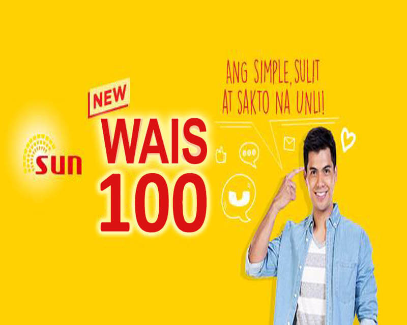 Sun WAIS100 – 100 Pesos Unli Call and Text Promo for 15 Days