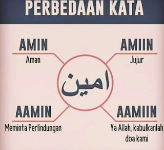 Tulisan amin yang benar dalam bahasa arab