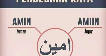 Tulisan amin yang benar dalam bahasa arab