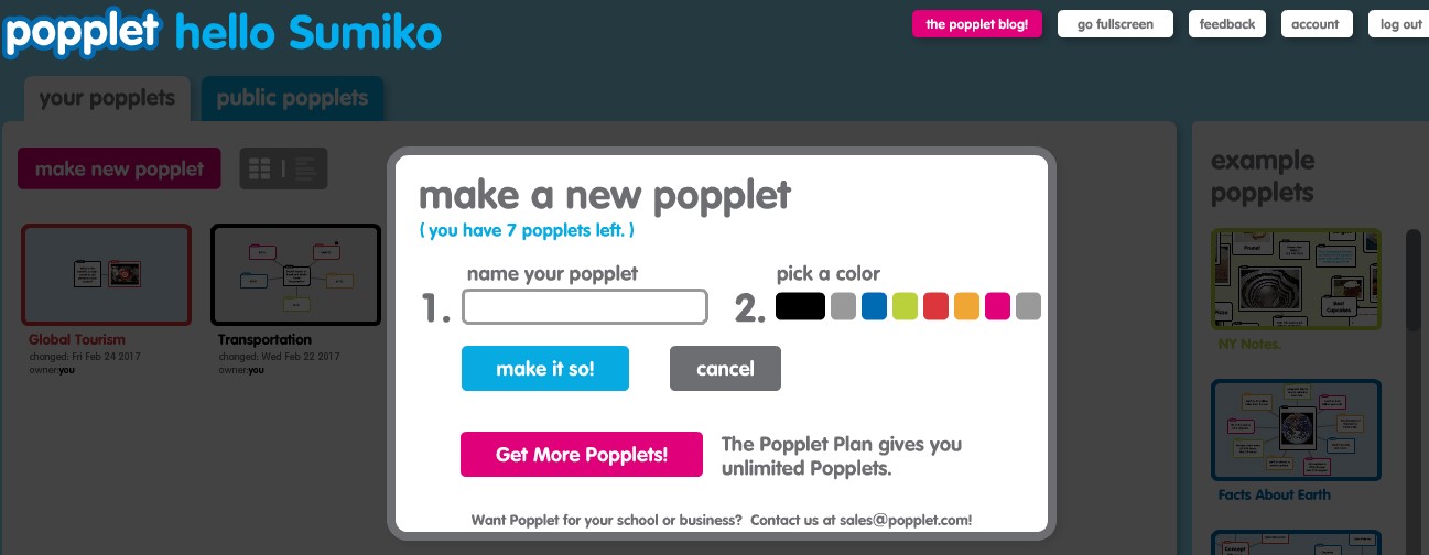 Blended Learning @ (Tech+Education) : How to use Popplet 2017