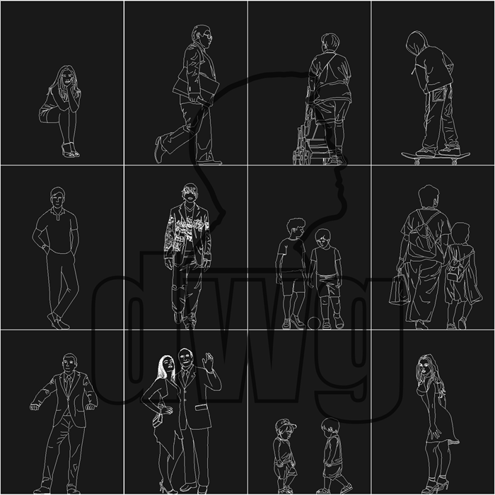 People DWG: PEOPLE DWG - Premium 3