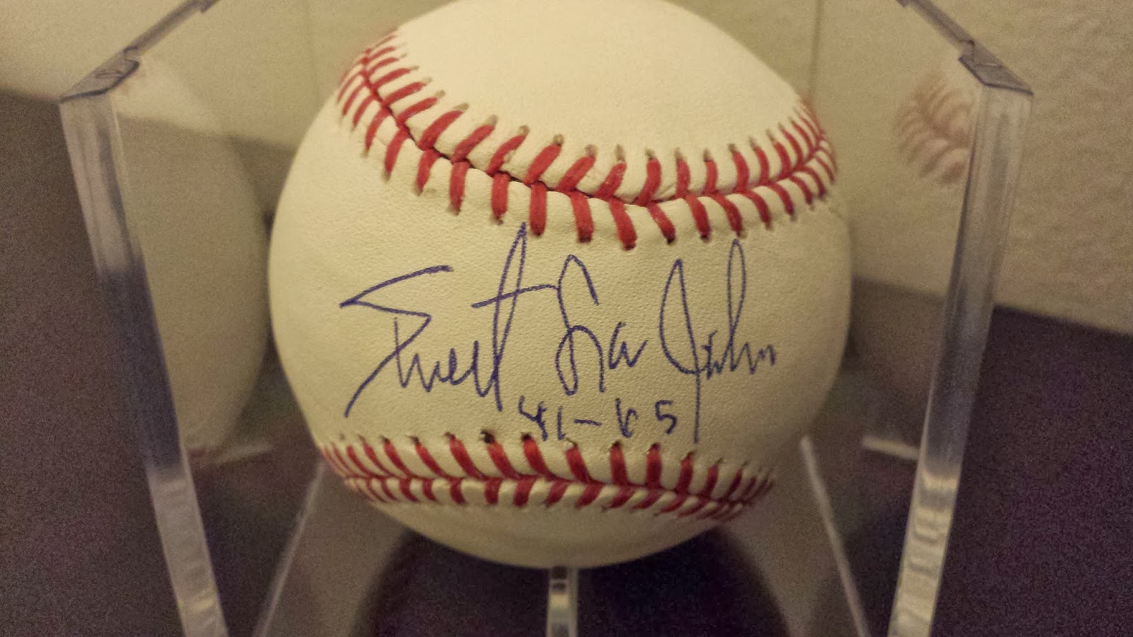 Dodger Penguin: Signed Ball of the Day - "Sweet" Lou Johnson ( ROMLB ...