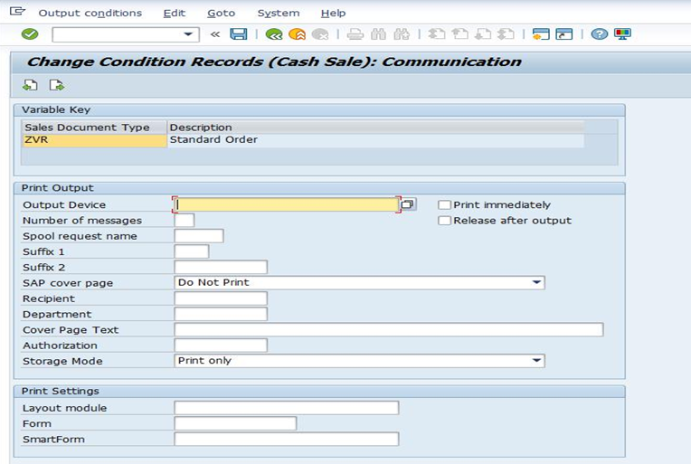 SAP ABAP Central: Panoramic View of Output Type