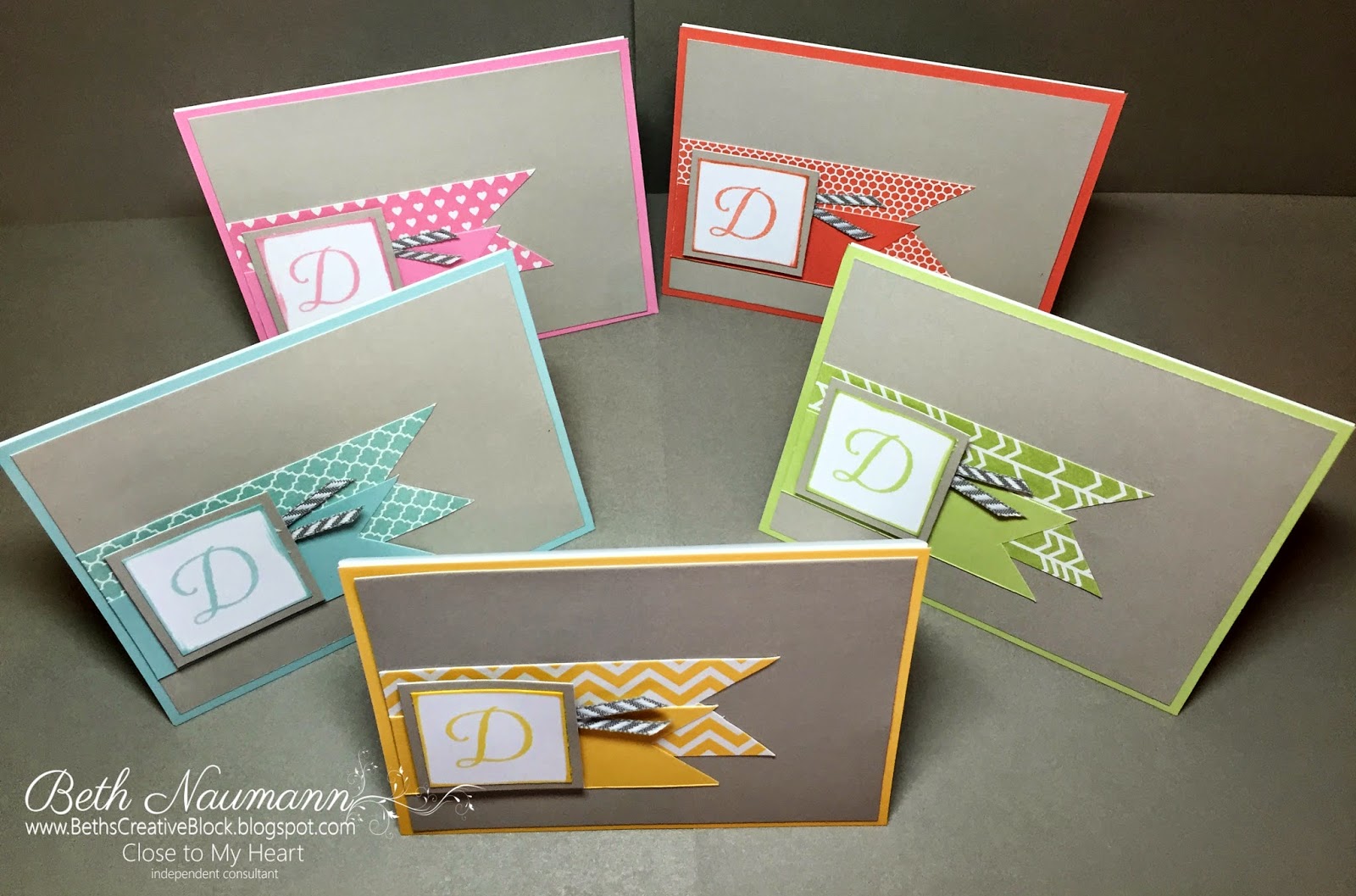 Beth's Creative Block!: Monogram Note Cards Make GREAT Gifts!