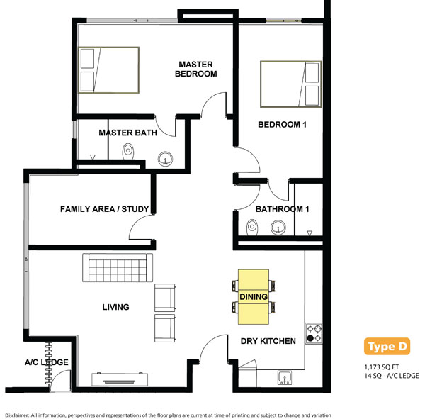DAMEN USJ Service Apartment: Unit Types