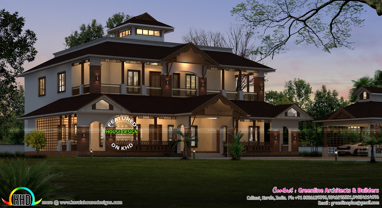 3345 sq-ft Beautiful traditional Kerala home - Kerala Home Design and ...