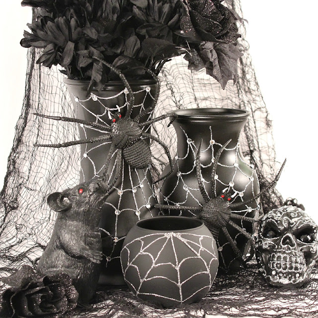 Mark Montano: Halloween Spider Web Vase (and a rubber rat)