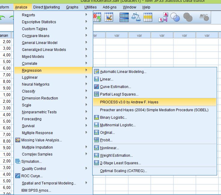 Analisis dengan Variabel Moderator melalui PROCESS di SPSS - Semesta ...
