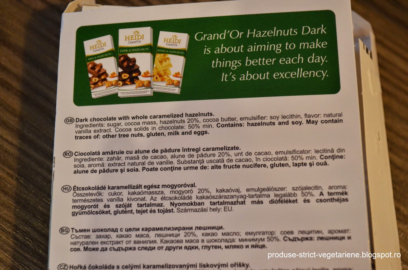 Ciocolata neagra Heidi