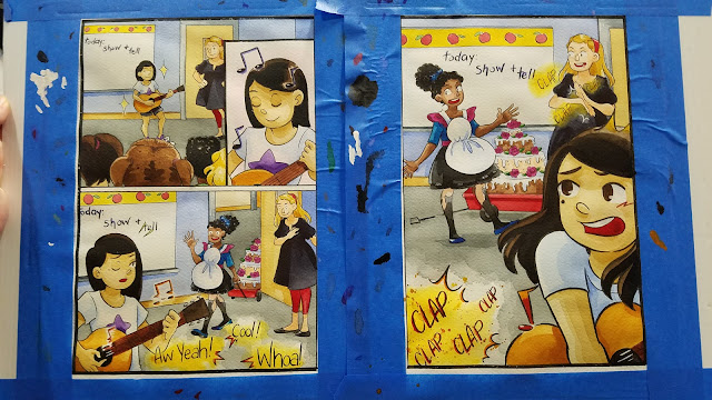 Classroom Conundrum- A Watercolor Process