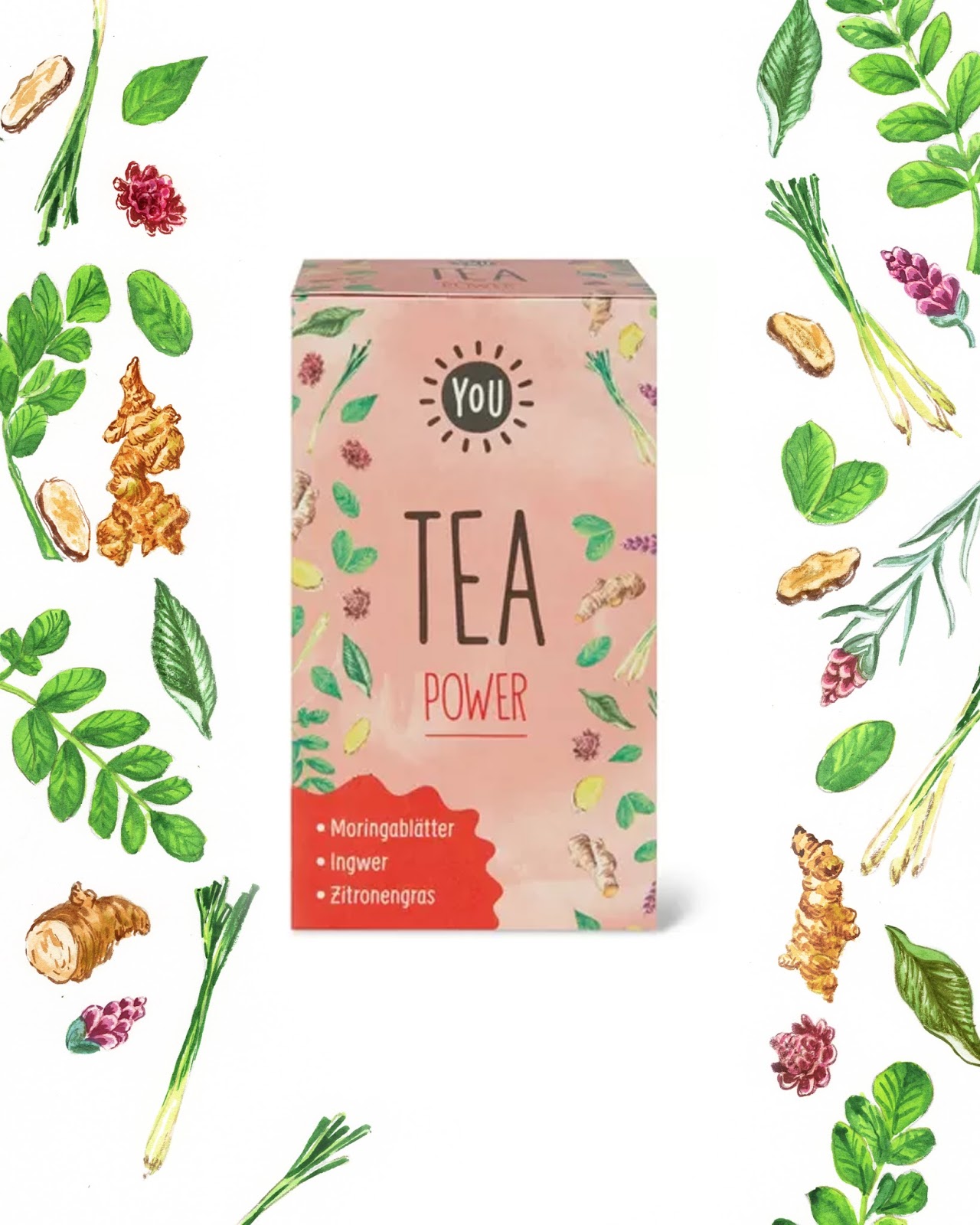 Watercolor Illustrations: Watercolor Food Illustration - Power Tea