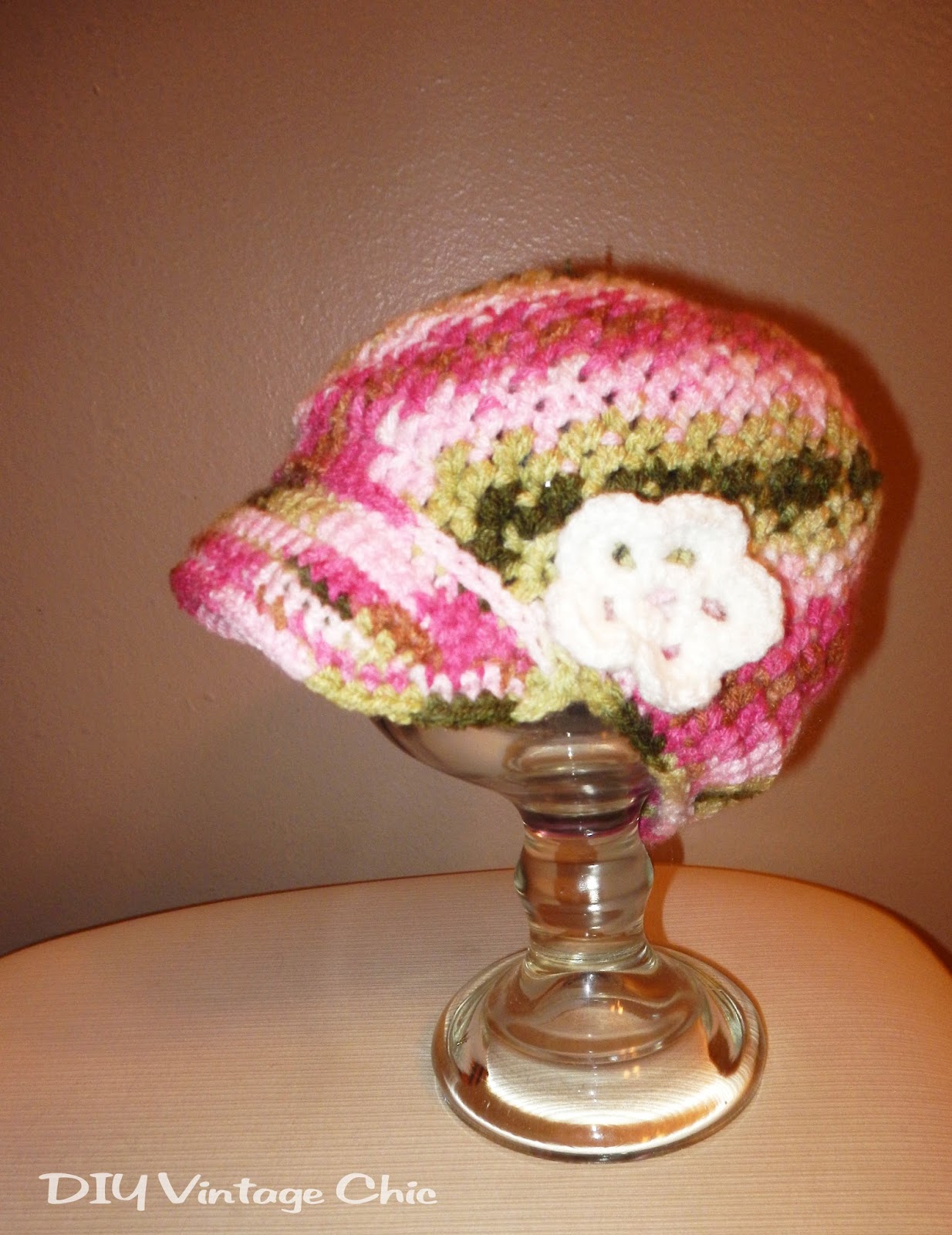 Crochet Pumpkin Hat and a cute Pink Camo Cap