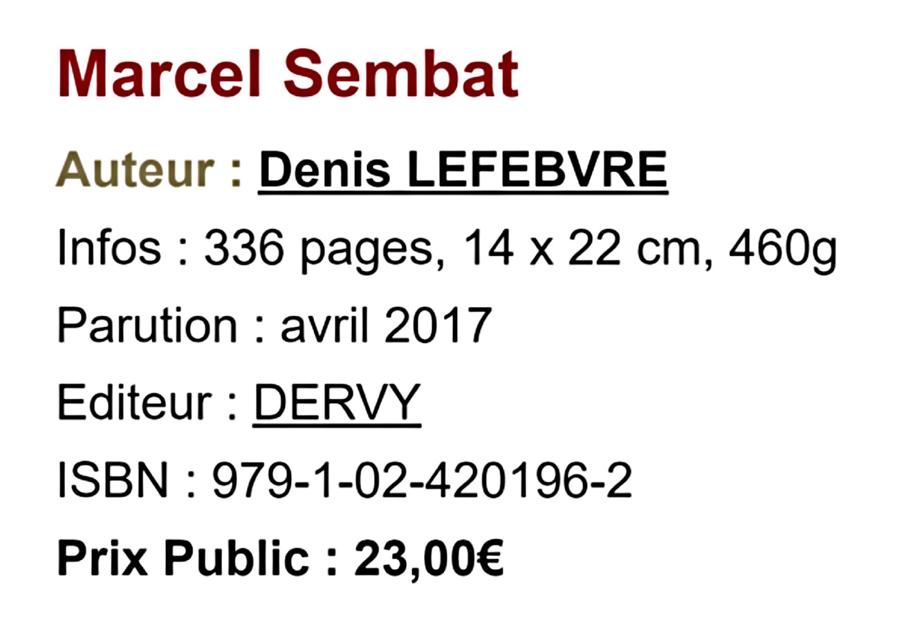 Vaillantitude: MARCEL SEMBAT