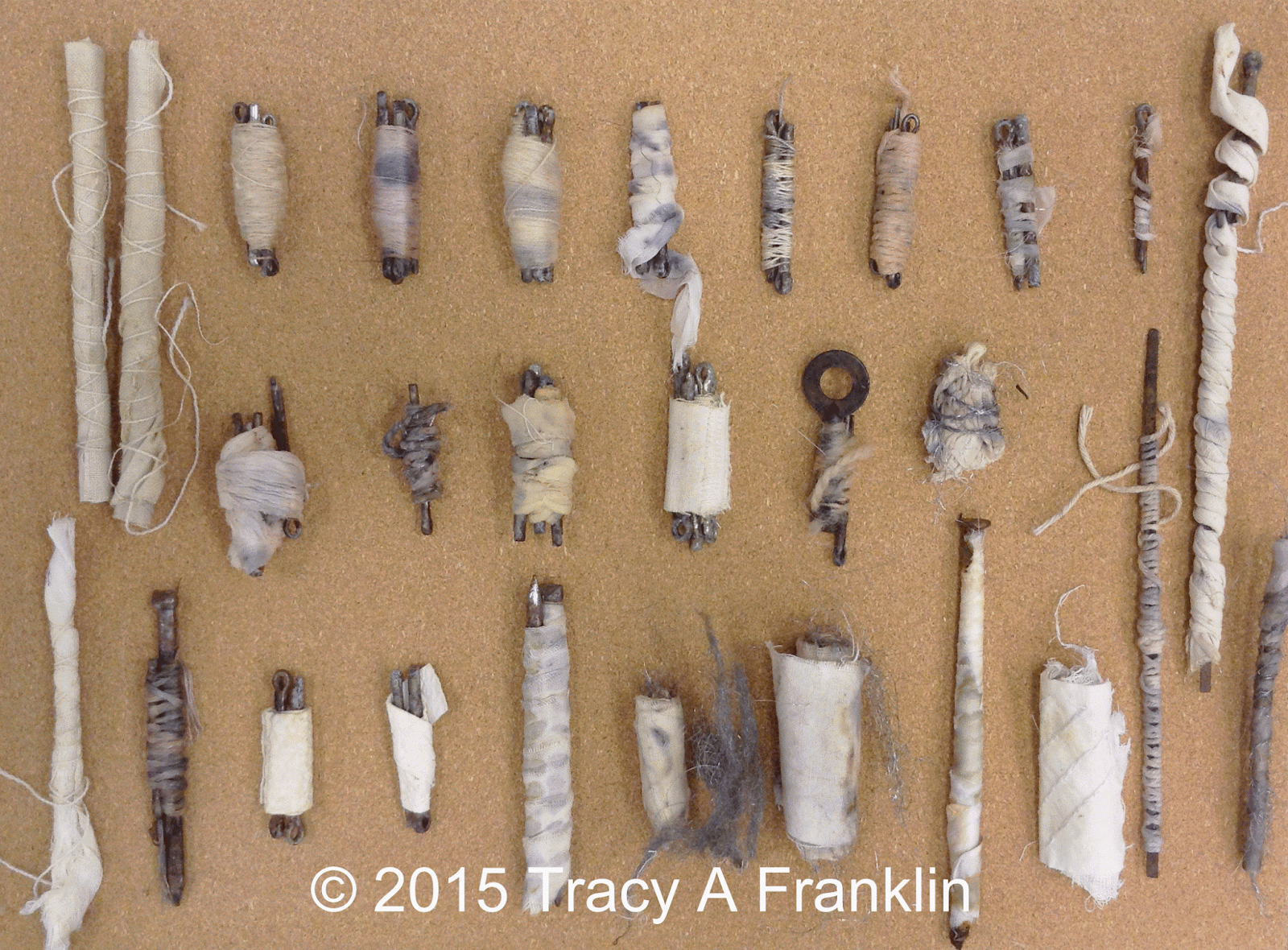 Tracy A Franklin - specialist embroiderer: Rust Dyeing