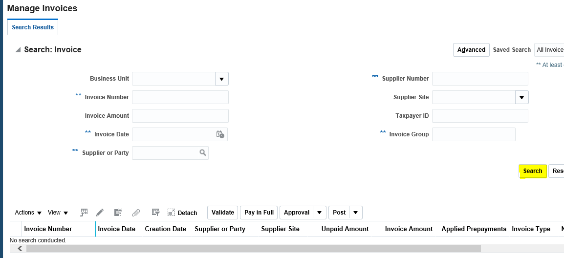 Oracle Applications Blog Payables Invoice Cancellation Rules And Steps In Oracle Fusion