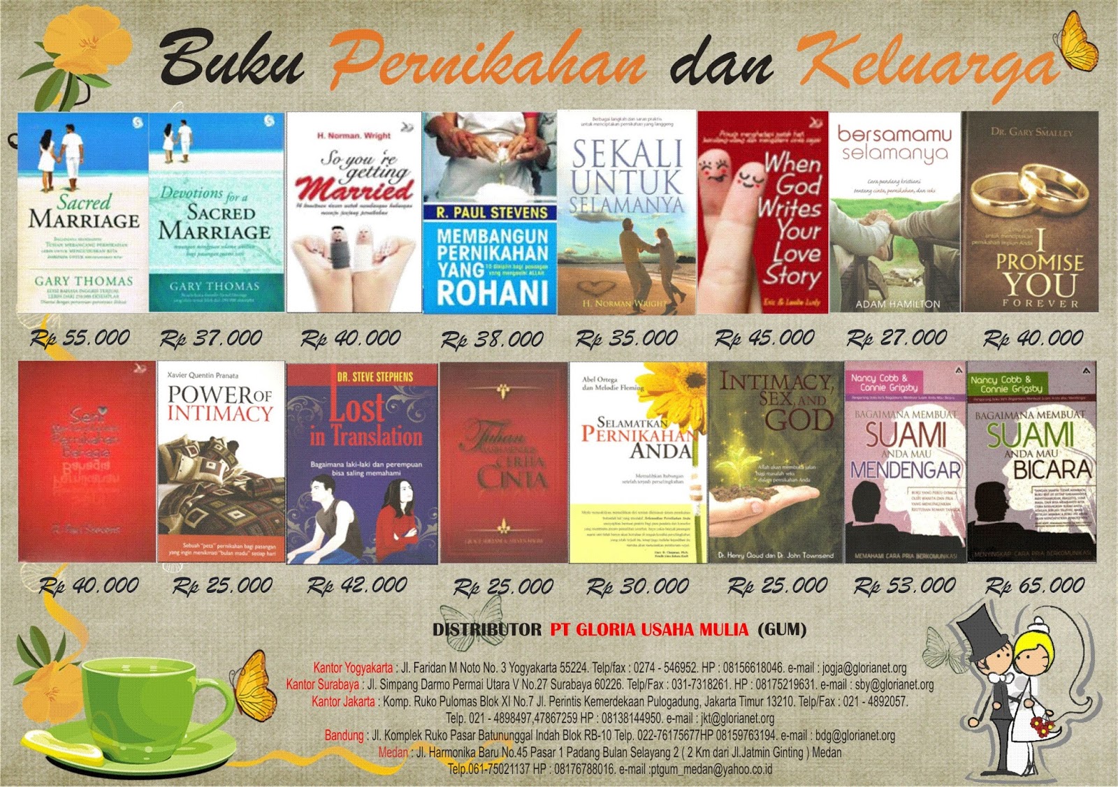 Buku Rohani Pernikahan dan Keluarga Gloria