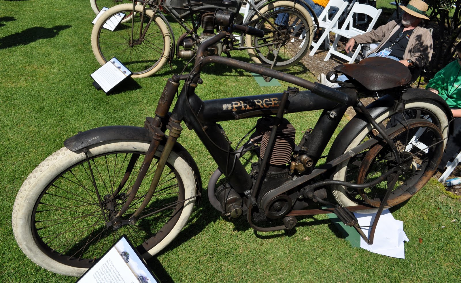 Just A Car Guy: unrestored 1912 Pierce motorcycle, looks and sounds ...