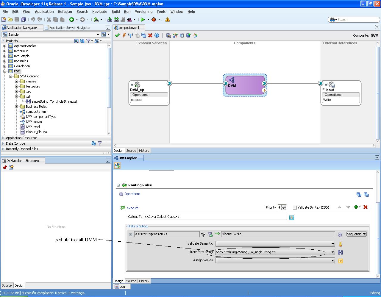 Learning SOA: How to create DVM in SOA Suite 11g