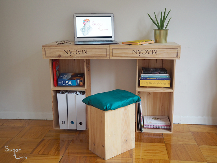 DIY Decor: Wine Crates Console Table - SUGAR LANE