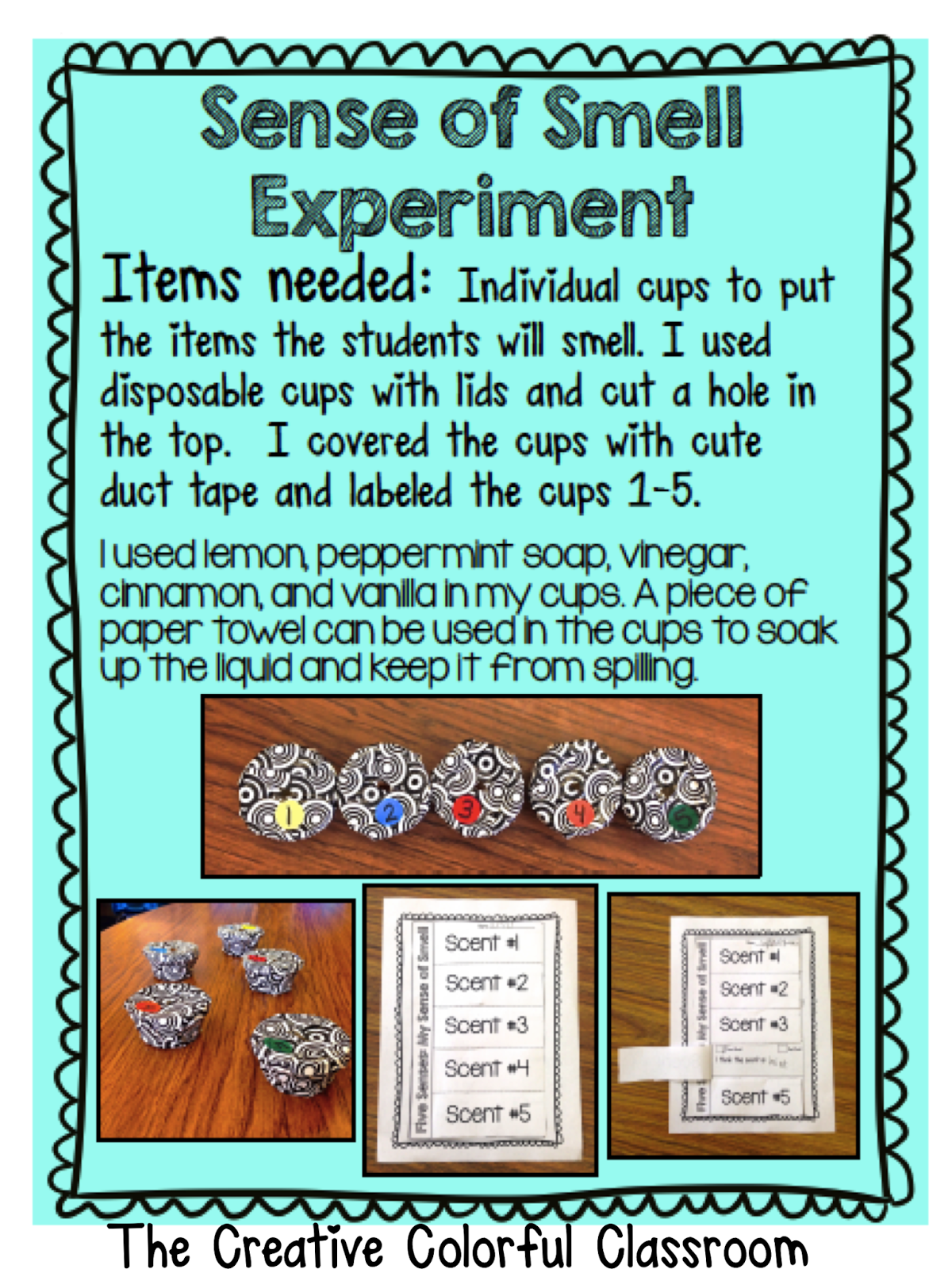 The Creative Colorful Classroom: My Five Senses Interactive Science Book