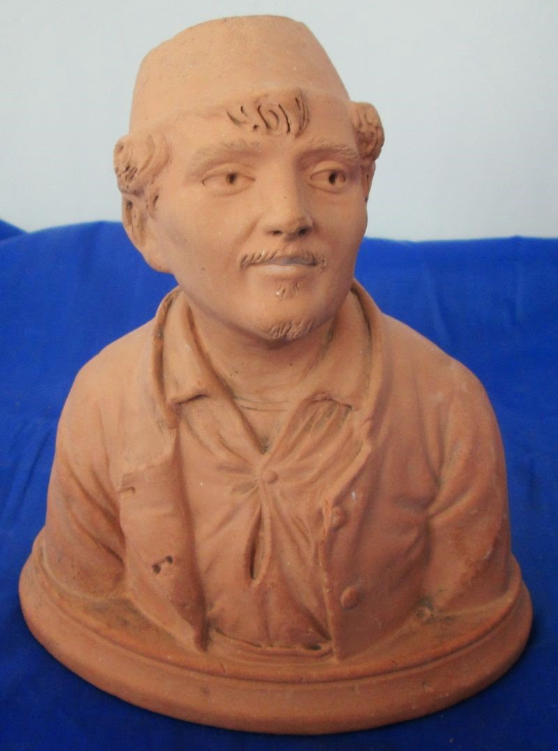 A Rare Terra Cotta Bust,Circa 1900 - SOLD