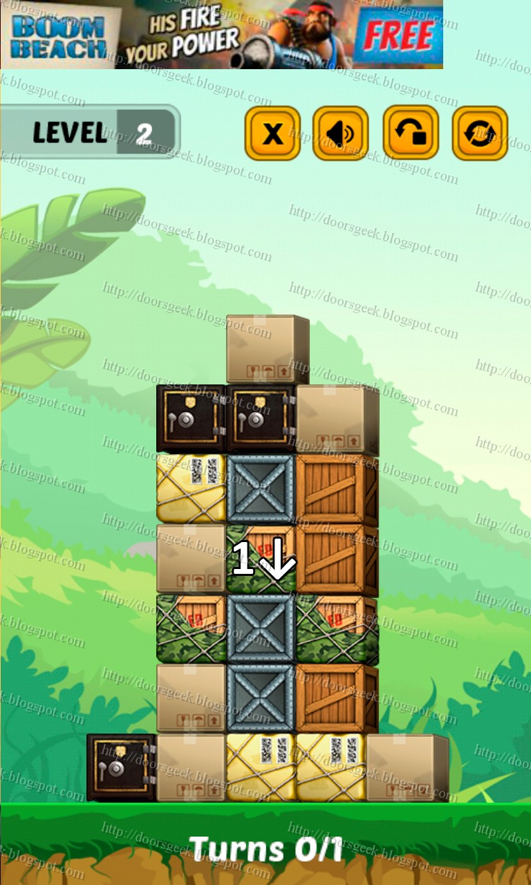 Swap The Box [Jungle] Level 2 Solution ~ Doors Geek