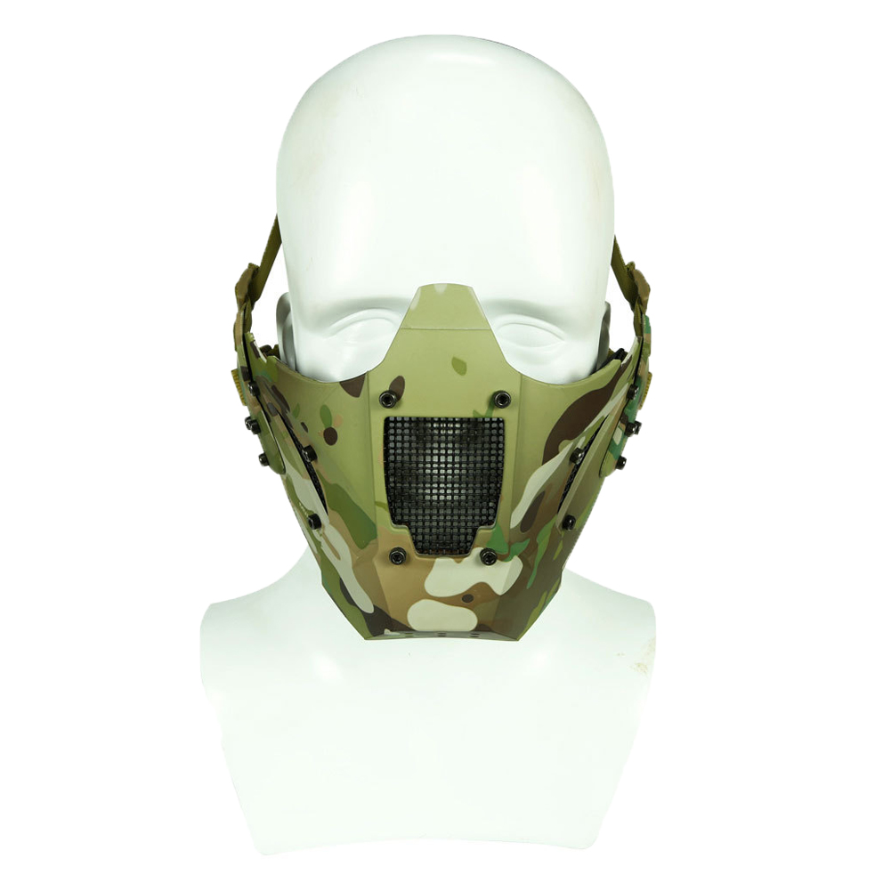 AegisTac Airsoft Mask Half Face Steel Mesh Protective Mask Tactical ...