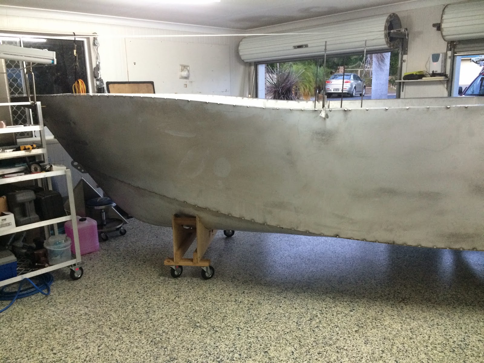 CNC Marine 5m (5.75 Overall) Plate Boat Build: Welding in deck stiffeners