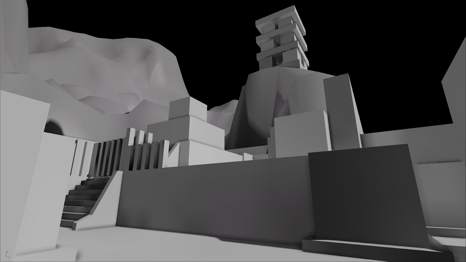 Rachel Jones's Game Art Blog: Hero Shots - Greybox