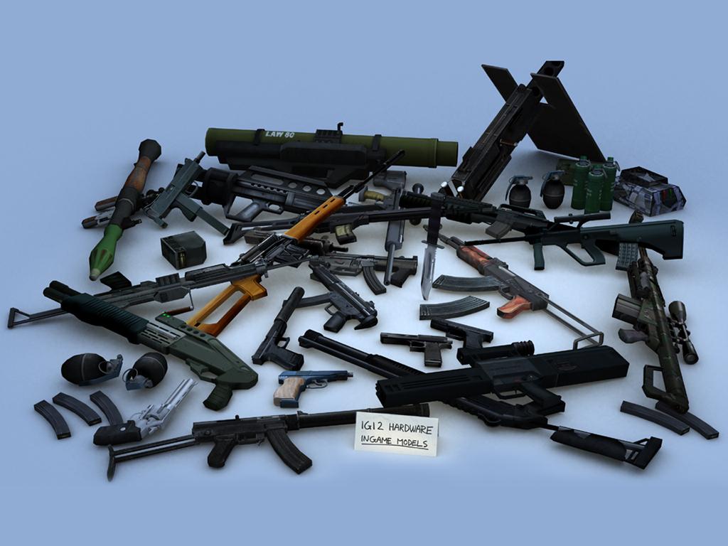 Guns: The playable Weapons in the I.G.I.-2: Covert Strike game.