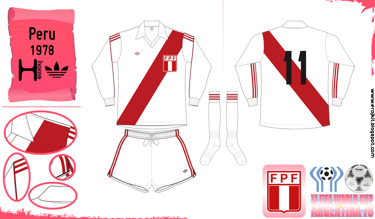 Kit Design, by eroj: 1978 Peru (Home e Away)