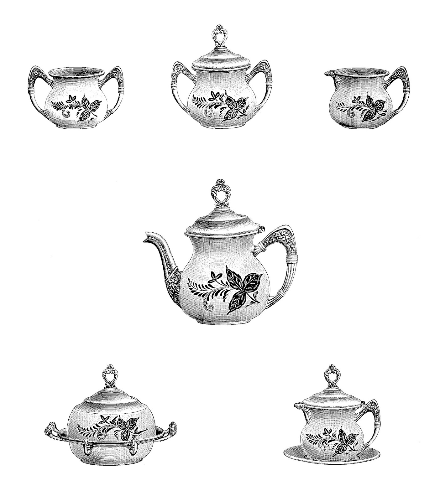 Digital Stamp Design Free Antique Tea Service Digital Antique Teapot digital-stamp-design-free-antique-tea-service-digital-antique-teapot