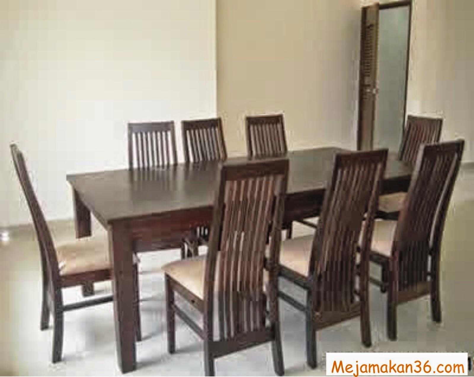 Harga Meja Makan Minimalis Jati: Harga Meja Makan Kayu Jati 8 Kursi